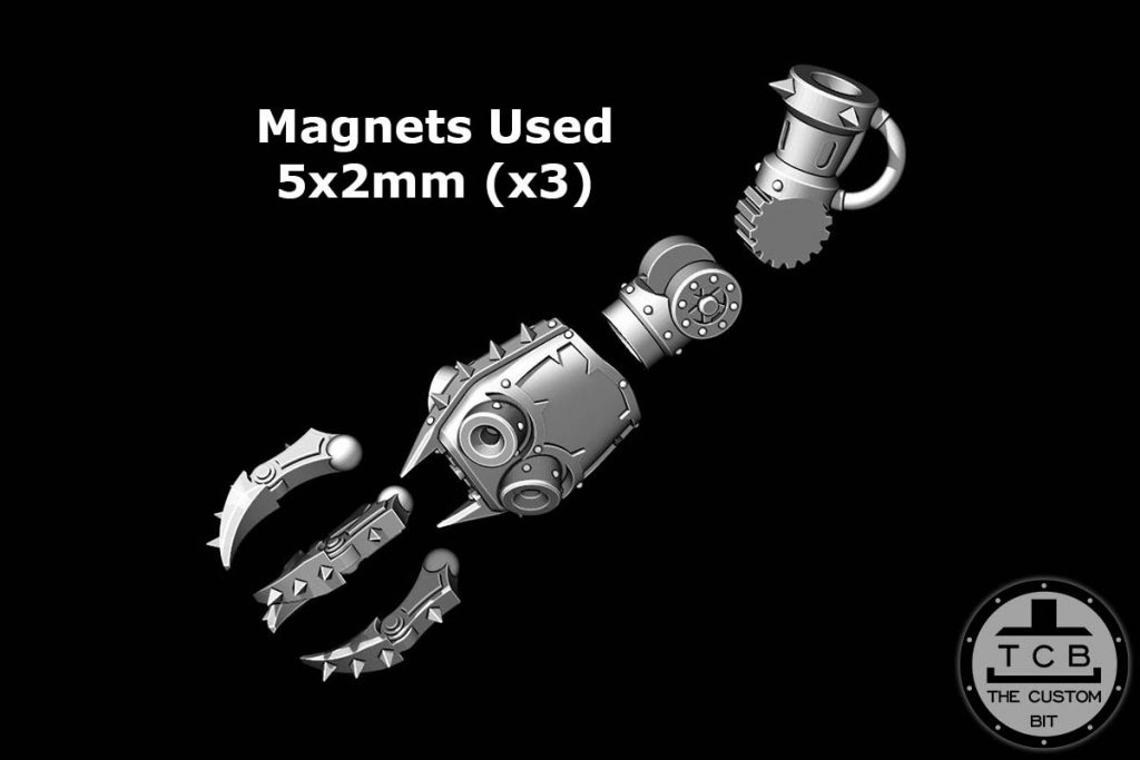 MAGNETIC CHAOS MECHANICAL KNIGHTS CLAW STL - THE CUSTOM BIT