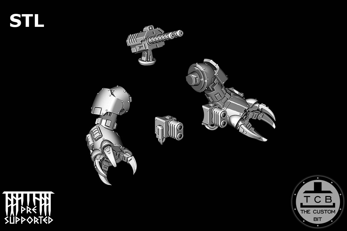 POH COMBAT BIG ROBOT ARMOUR UPGRADE KIT STL - THE CUSTOM BIT