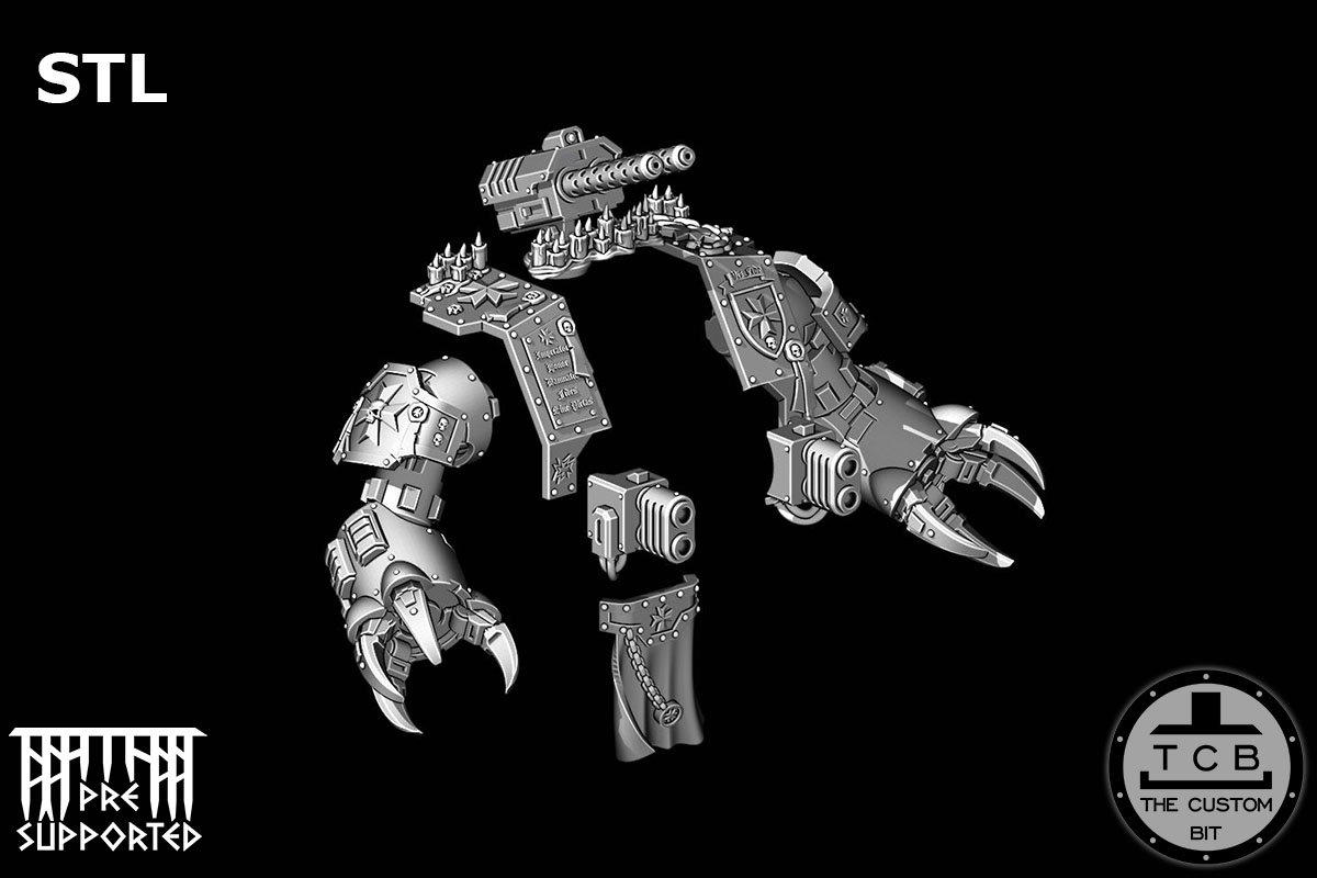 TEMPLAR COMBAT BIG ROBOT ARMOUR STL - THE CUSTOM BIT