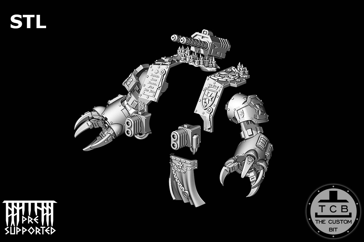 TEMPLAR COMBAT BIG ROBOT ARMOUR STL - THE CUSTOM BIT