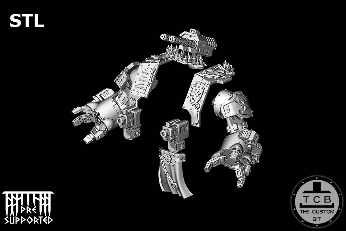 TEMPLAR COMBAT BIG ROBOT ARMOUR STL - THE CUSTOM BIT