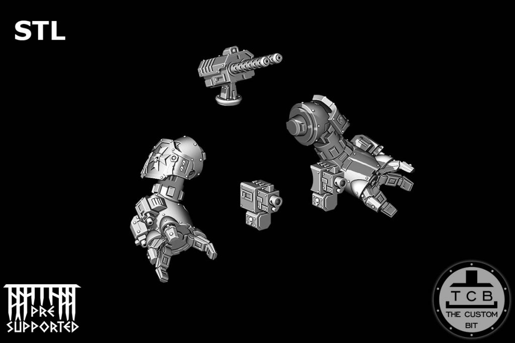 TEMPLAR COMBAT BIG ROBOT ARMOUR UPGRADE KIT STL - THE CUSTOM BIT