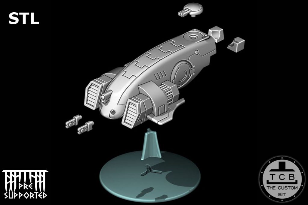 SUPPORT LIGHT TANK STL - THE CUSTOM BIT
