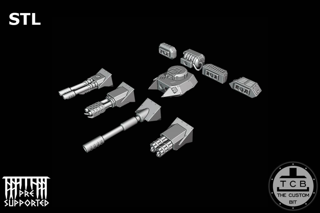 CRUSADER TANK TURRET STL - THE CUSTOM BIT